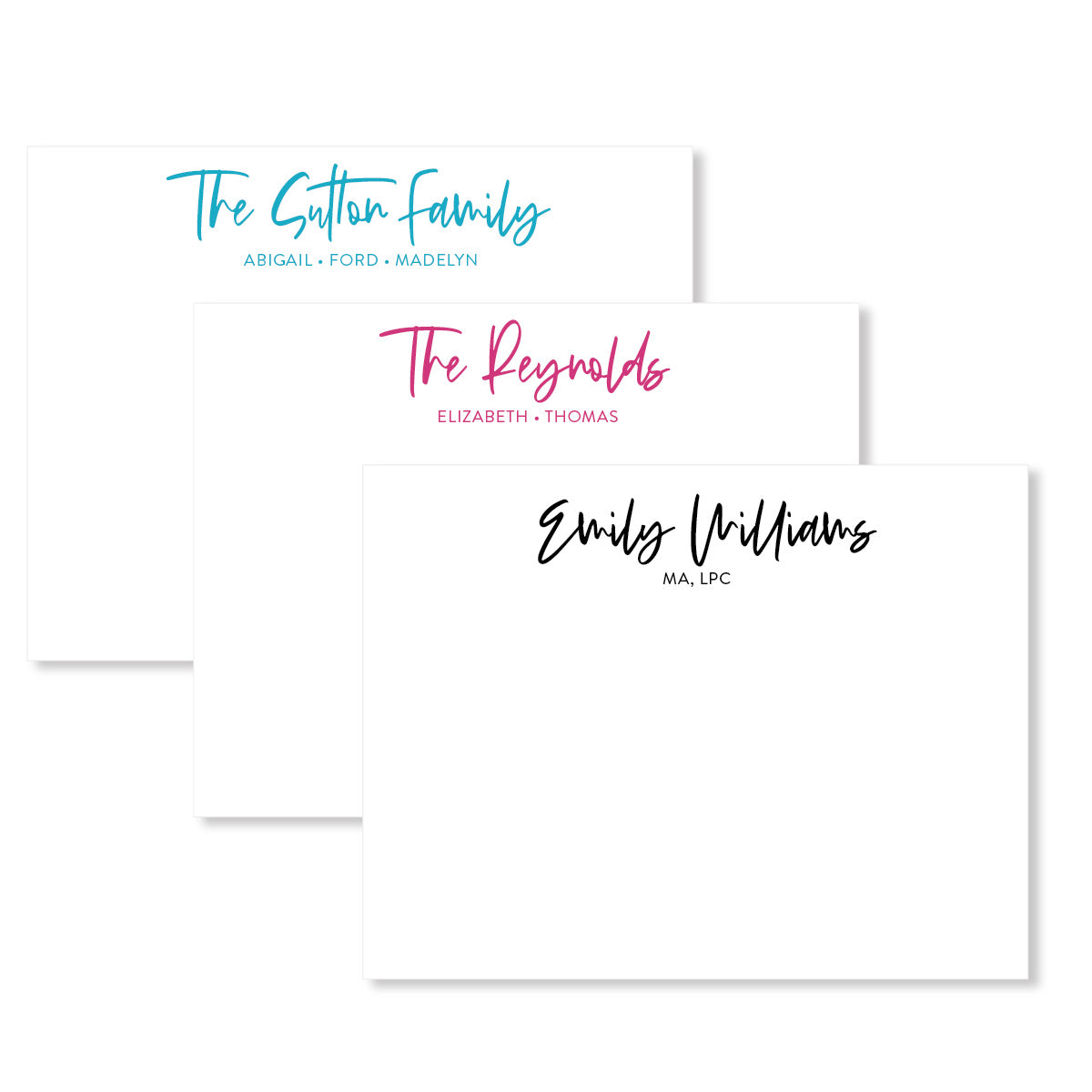 Family Script Flat Note – A Touch of Whimsy Designs