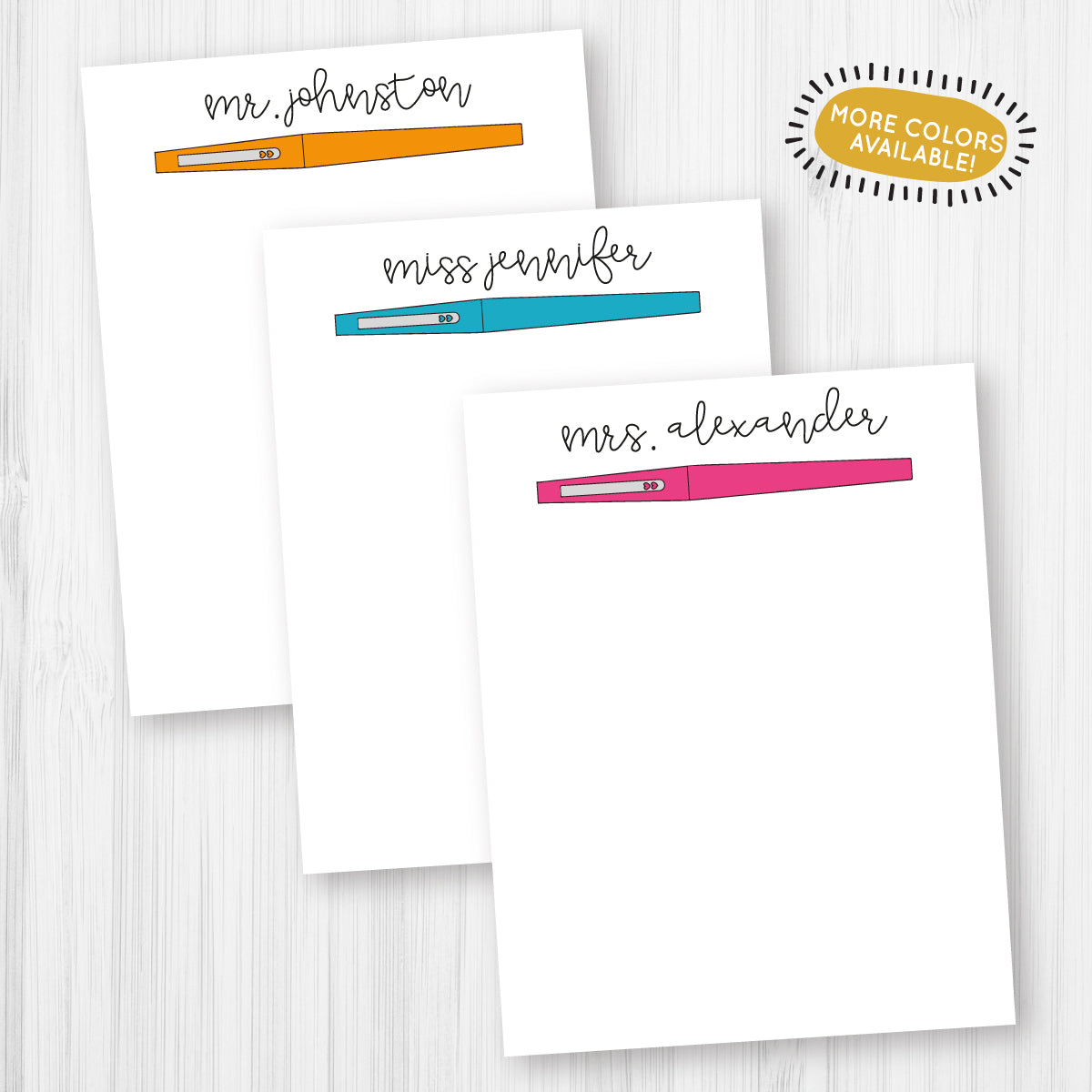 Flair Pen Notepad – A Touch of Whimsy Designs