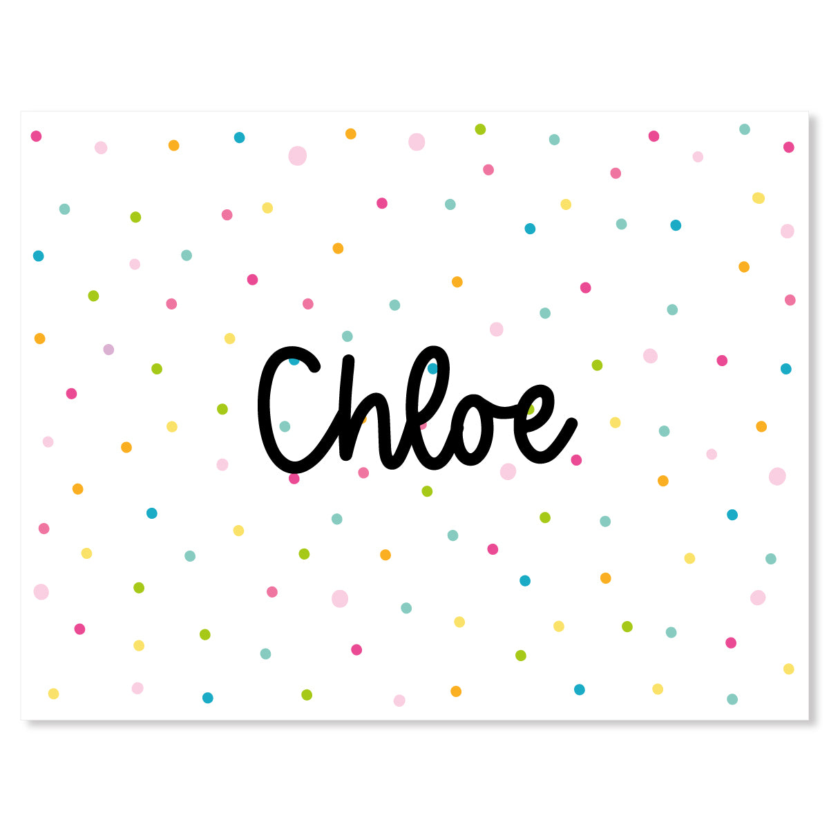 Confetti Dots Folded Note – A Touch of Whimsy Designs