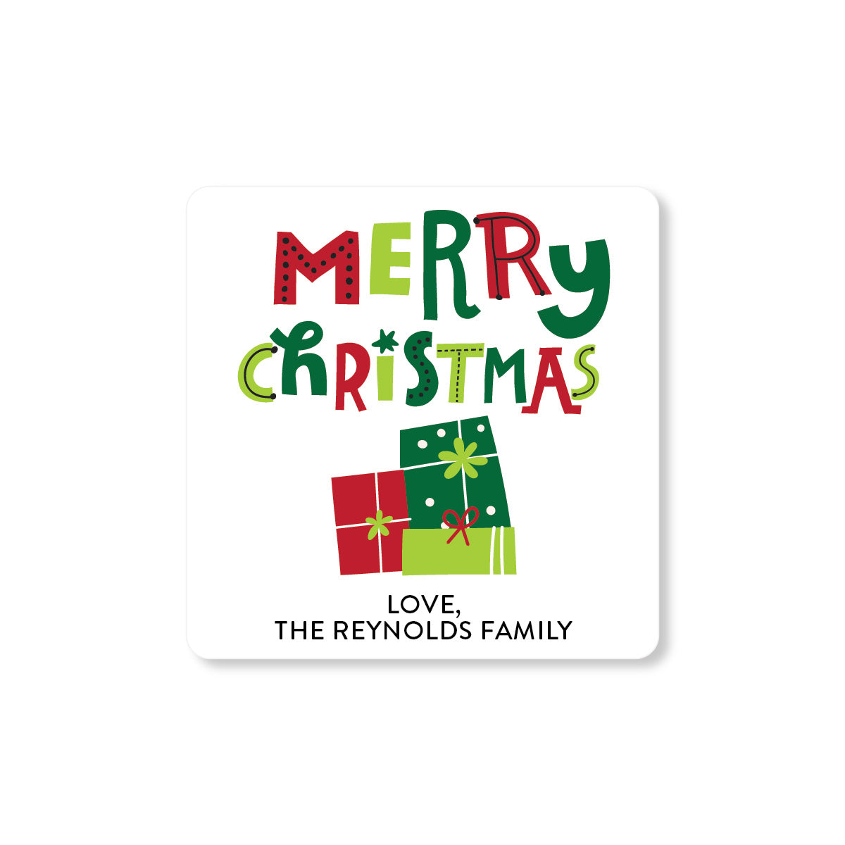 Holiday Presents Gift Tag Sticker – A Touch of Whimsy Designs