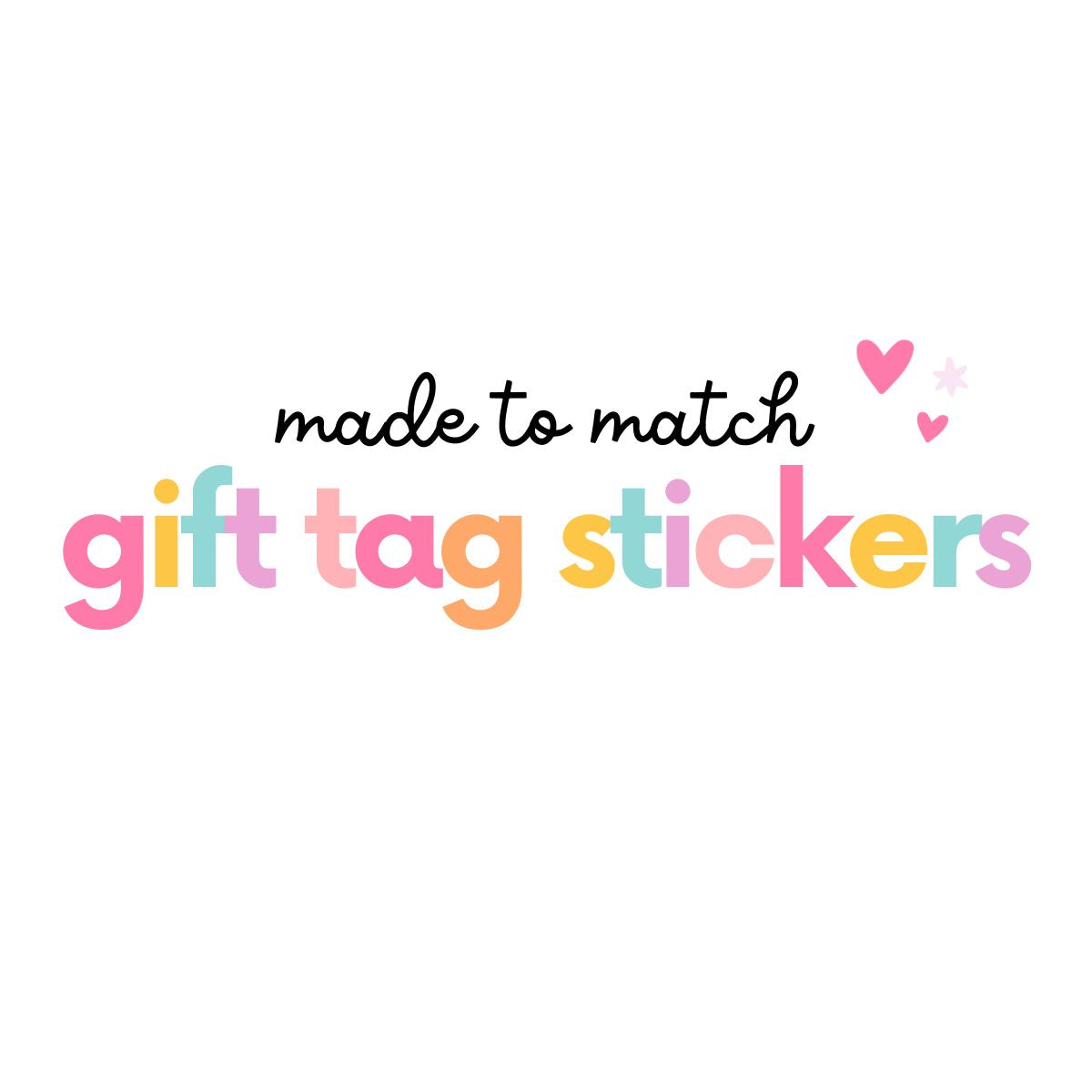Made to Match Gift Tag Sticker – A Touch of Whimsy Designs