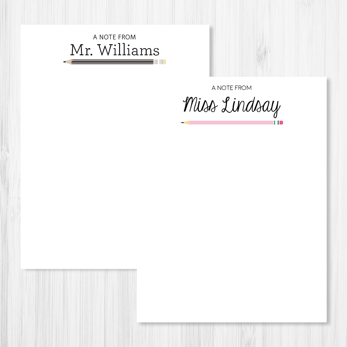Wooden Pencil Notepad – A Touch of Whimsy Designs