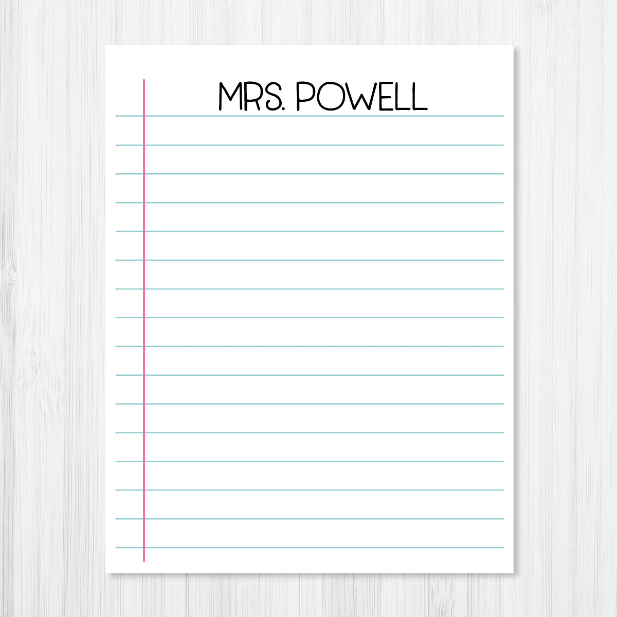 Notebook Paper Notepad – A Touch of Whimsy Designs