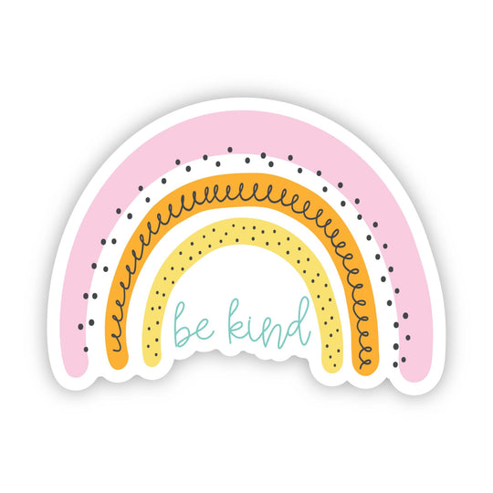 Be Kind Rainbow Sticker – A Touch of Whimsy Designs