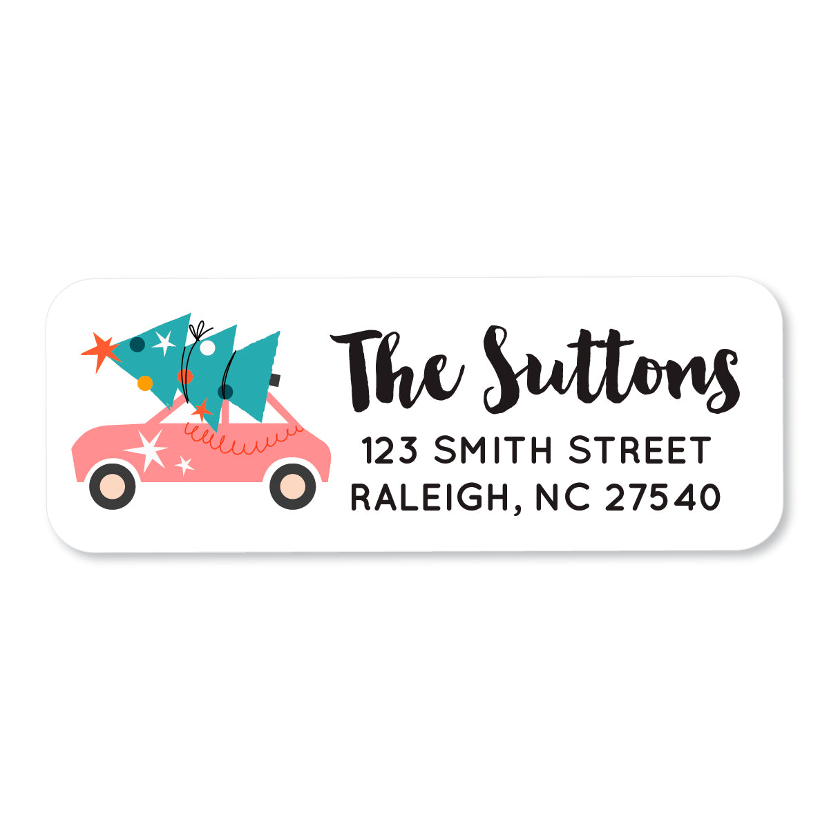 Holiday Car Address Label – A Touch of Whimsy Designs